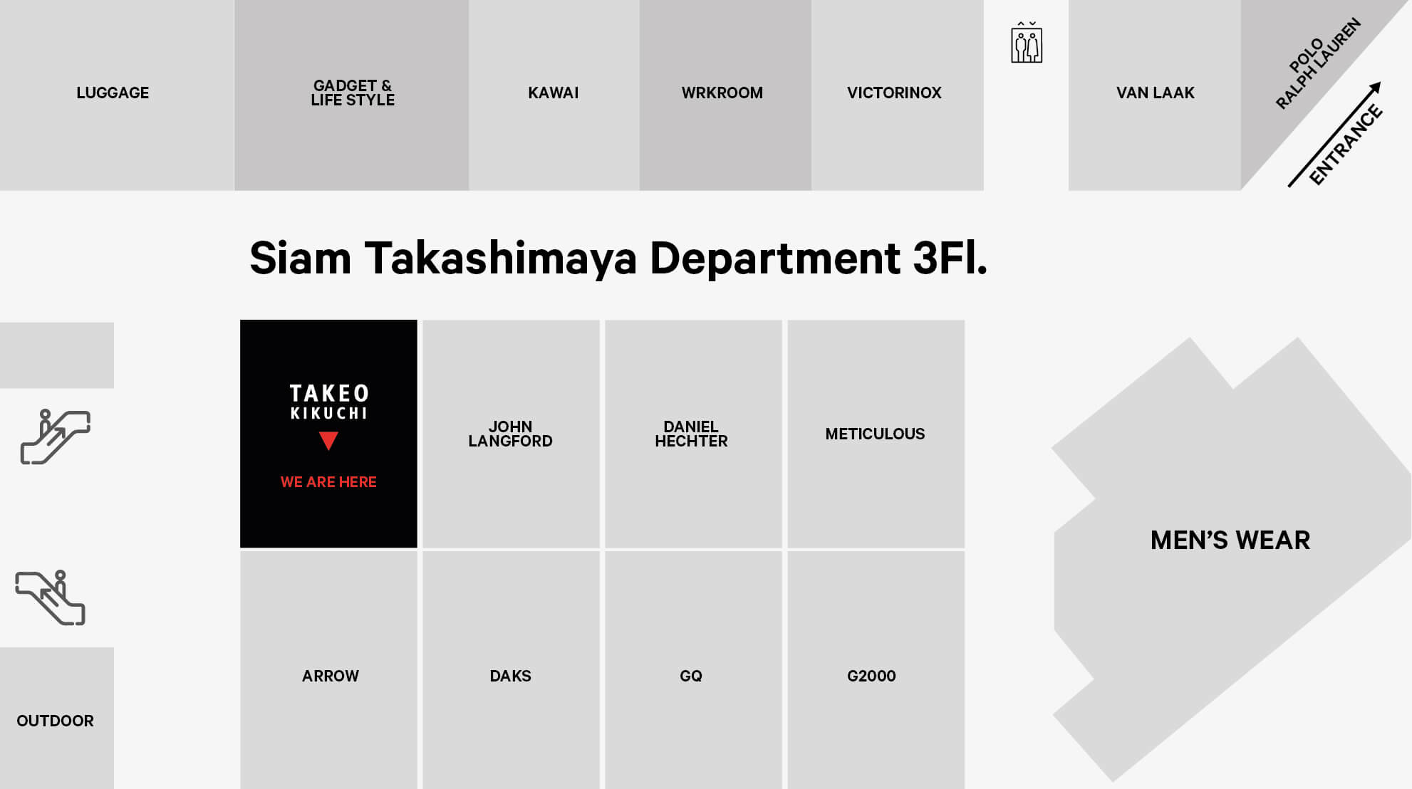 SHOP LIST – TAKEO KIKUCHI Thailand